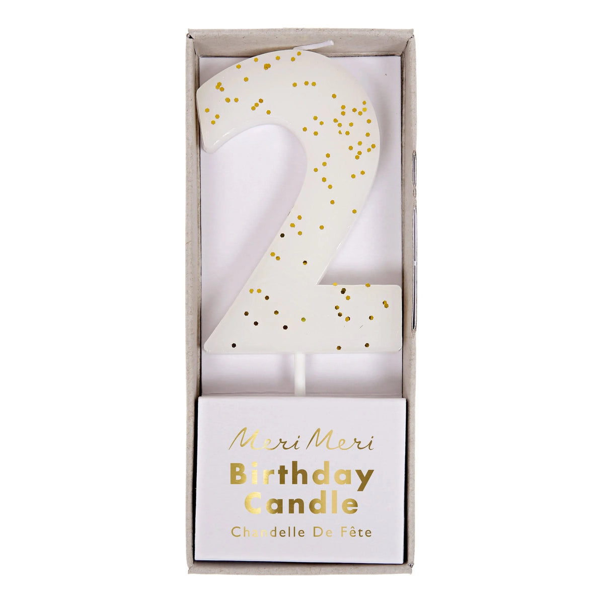 Glitter Number 2 Candle – Rhodes Boutique