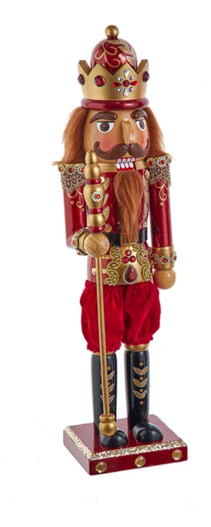 Gold & Burgundy Nutcracker – Rhodes Boutique